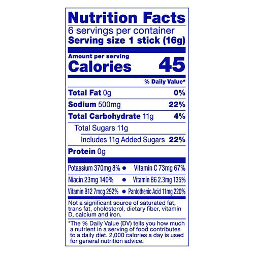 Puraqua Lemon Lime Hydration With Electrolyte Drink Mix 6 Count